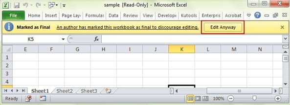 5 Formas De Eliminar La Funci n De Solo Lectura De Excel 2021 2019 2016 